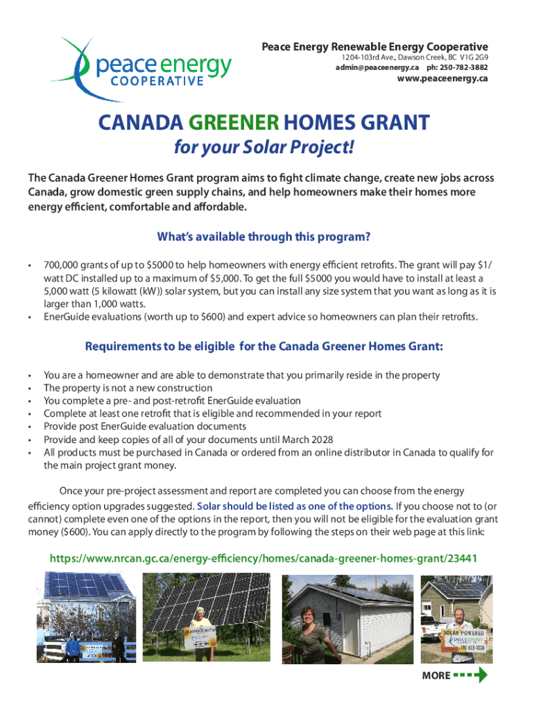 Fillable Online Peace Energy- A Renewable Energy Cooperative - Facebook ...