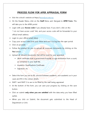 Fillable Online PROCESS FLOW FOR APER APPRAISAL FORM Fax Email Print ...