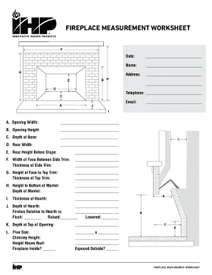 Fillable Online Fireplace Measurement Form - Wood Heat Fax Email Print ...
