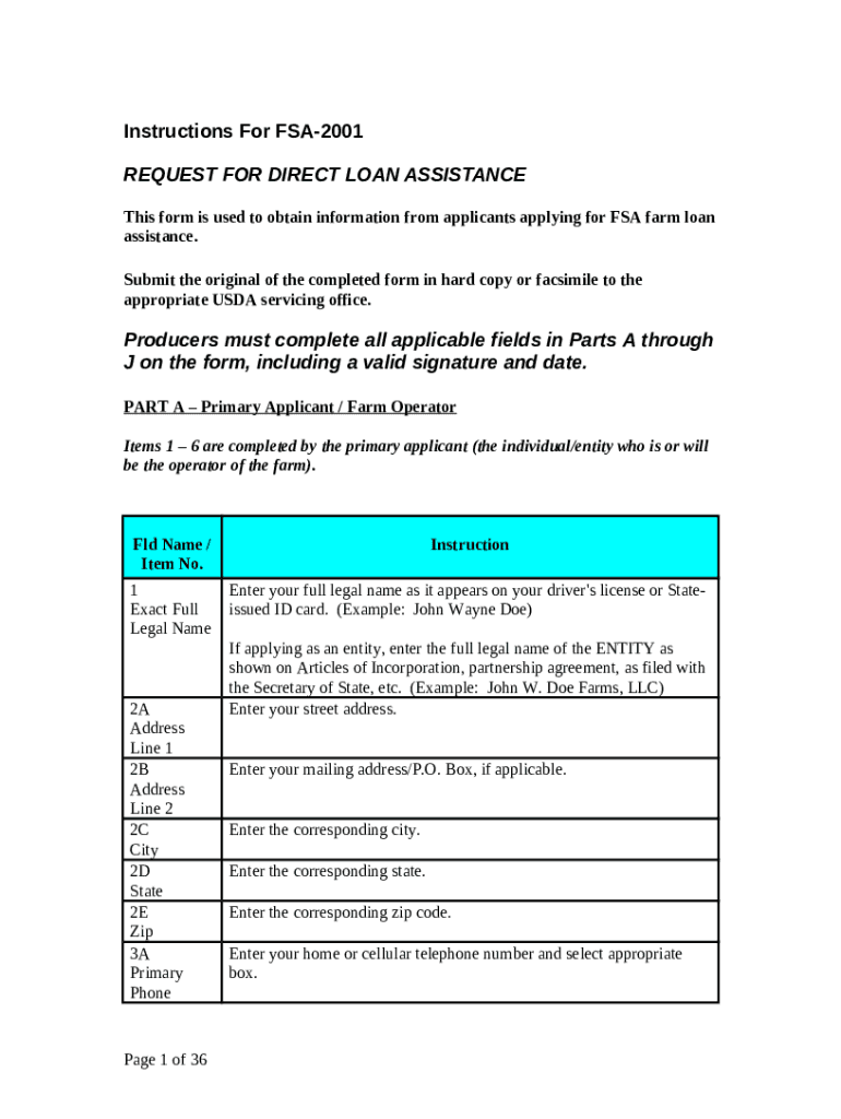Farm Loans Application Quick Guide for Entities - Farmers.gov Doc ...