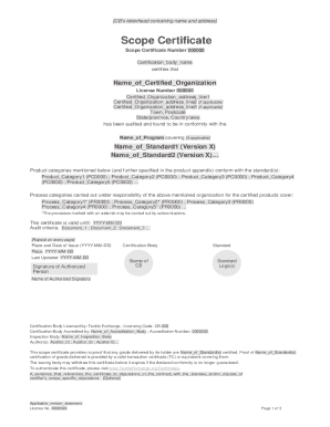 Fillable Online Scope Certificate - Global Organic Textile Standard Fax ...