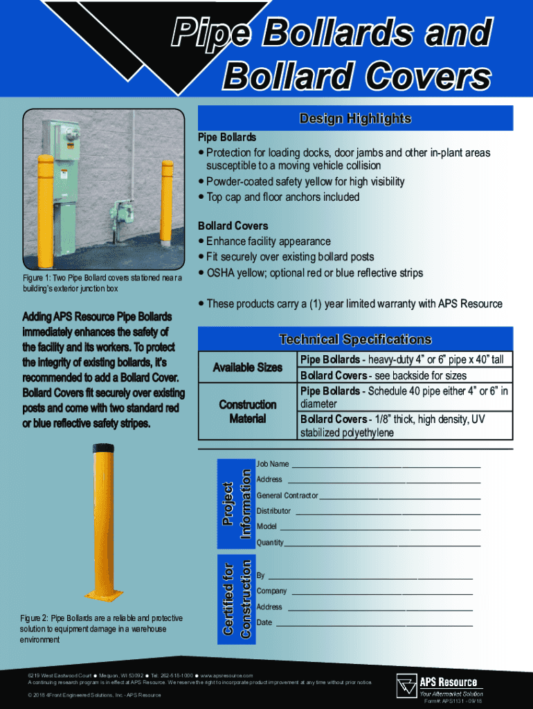 Fillable Online Steel Pipe Safety Bollards for Loading Dock Overhead ...