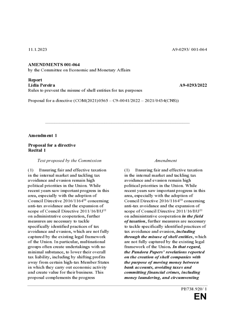 Fillable Online Rules to prevent the misuse of shell entities for tax ...
