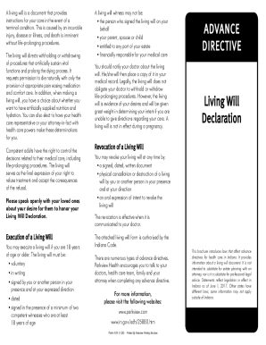 Fillable Online Advance Directives and Living Will FormsFAQ ...