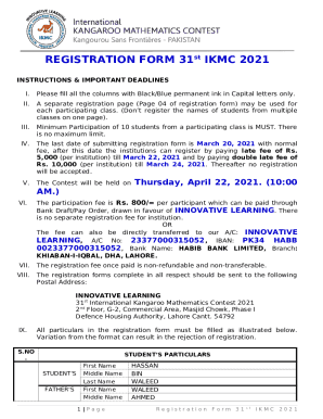 Math Kangaroo USAInternational Math Competition - ikmc kangaroo org Doc ...