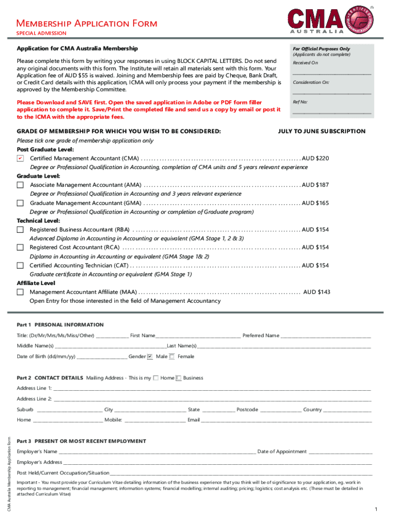 Fillable Online Overview - CMA Australia (Hong Kong Branch) Fax Email Print - pdfFiller