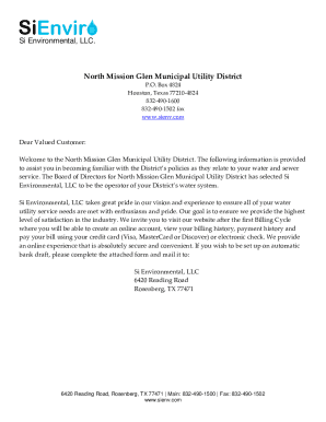Fillable Online north mission glen mud - Water Utility Detail - Texas ...