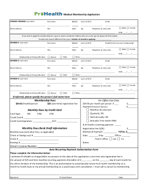 Fillable Online Membership Fees Monthly Dues by Cred Fax Email Print ...