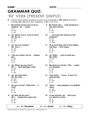 Fillable Online Grammar Worksheets Pdf High School Fax Email Print ...