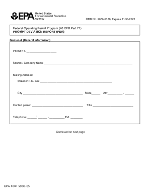 Fillable Online PROMPT DEVIATION REPORT (PDR) Fax Email Print - pdfFiller