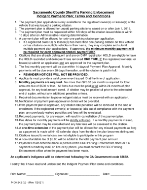 Fillable Online indigent payment plan application - Sacramento County ...