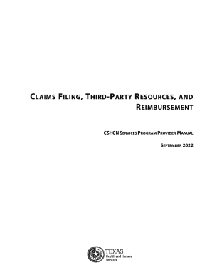 Fillable Online CLAIMS FILING, THIRD-PARTY RESOURCES, AND ... - TMHP Fax Email Print - pdfFiller