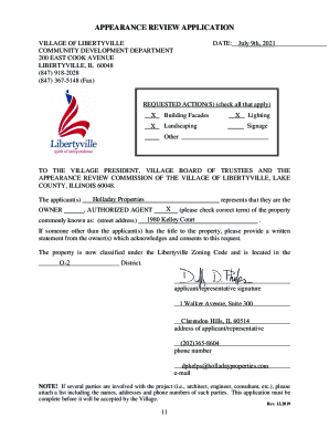 Fillable Online APPEARANCE REVIEW APPLICATION Fax Email Print - pdfFiller