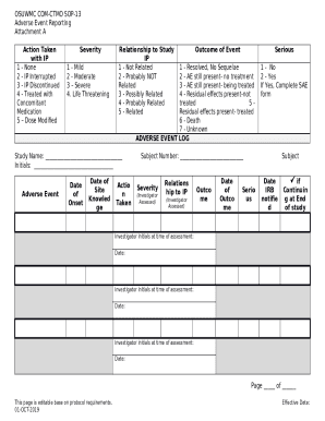 Adverse Events in Clinical Trials: Definitions and Documentation Doc ...