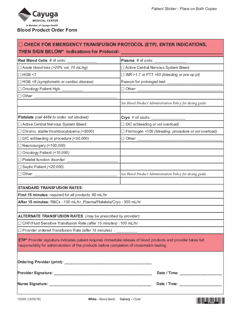 Fillable Online d2xk4h2me8pjt2 cloudfront Sample Massive Transfusion ...