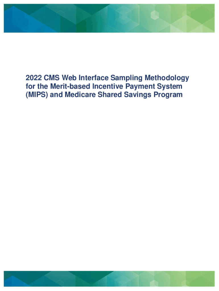 Fillable Online CMS Web Interface Sampling Methodology for the Merit ...