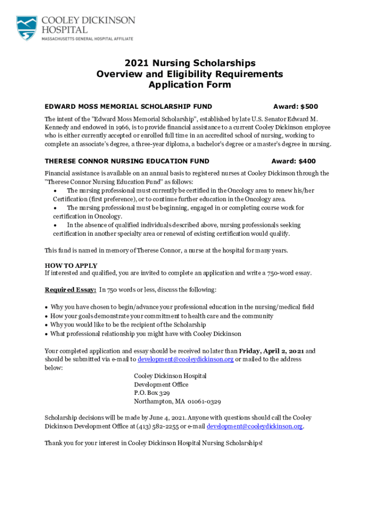 Fillable Online Scholarships, Bursaries and Awards Fax Email Print ...