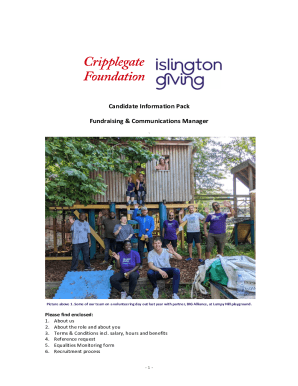 Fillable Online CANDIDATE INFORMATION PACK - World Cancer Research Fund ...