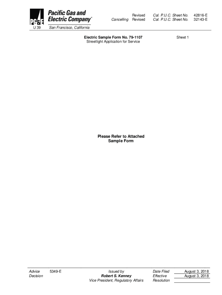 Fillable Online Streetlight Application for Service - Tarrar Utility ...