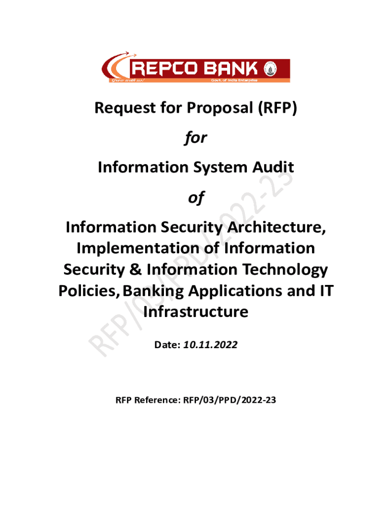 Fillable Online Request for Proposal Information Systems Risk Assessment Fax Email Print - pdfFiller