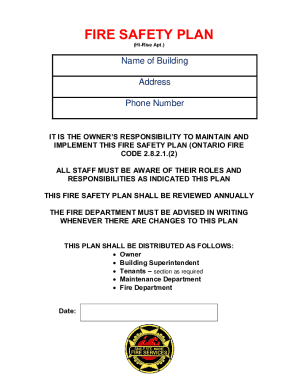 Fillable Online Fire Safety Plans, Do YOU know what they entail? Fax ...