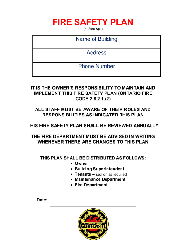 Fillable Online Fire Safety Plans, Do YOU know what they entail? Fax ...