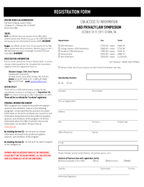 Fillable Online Sample Event Registration Form Template ...