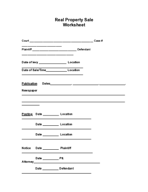 Fillable Online Real Property Sale Check List Fax Email Print - pdfFiller