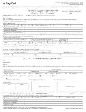 Fillable Online AOAccount Closer Form191020... Fax Email Print - pdfFiller
