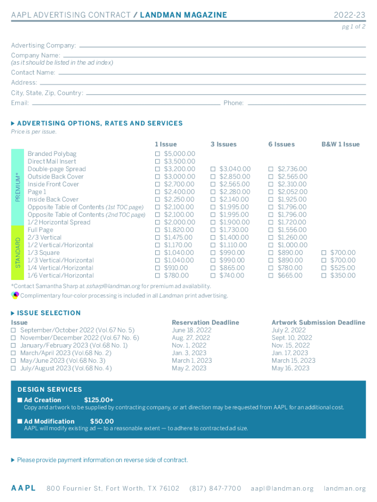 Fillable Online Model Forms for Land ProfessionalsAAPL - Landman.org ...