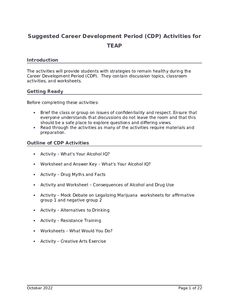 Suggestions for a Good Career Development Plan Doc Template | pdfFiller