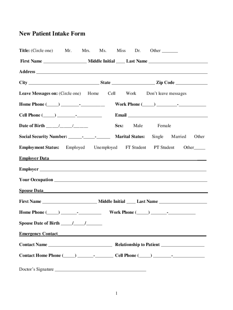 Fillable Online Medical office registration form - Cognitive Psychiatry ...