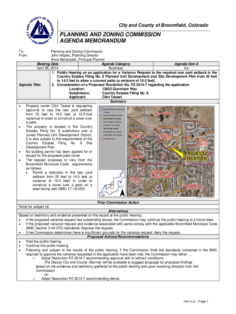 Fillable Online PLANNING AND ZONING COMMISSION AGENDA ... Fax Email ...