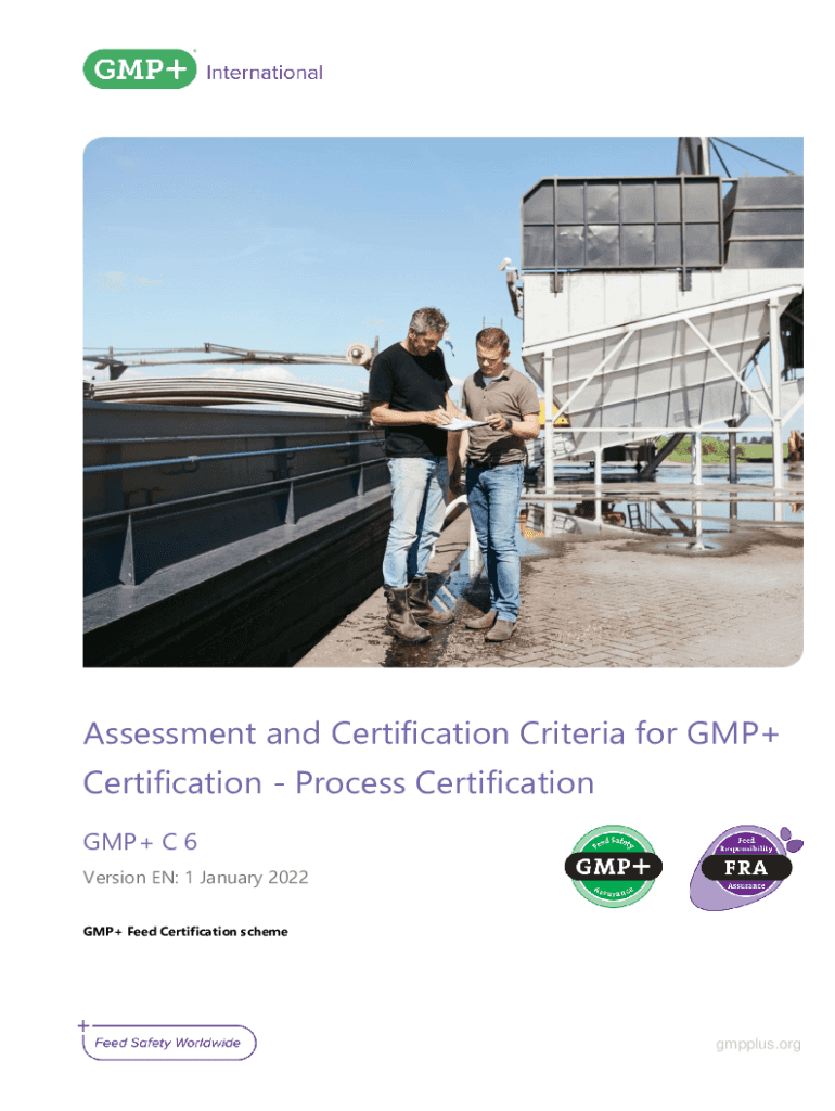Fillable Online Assessment and Certification Criteria for GMP+ ...