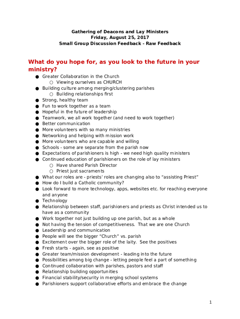 Hope in the Dark: Week 1 - Small Group Discussion Questions Doc ...