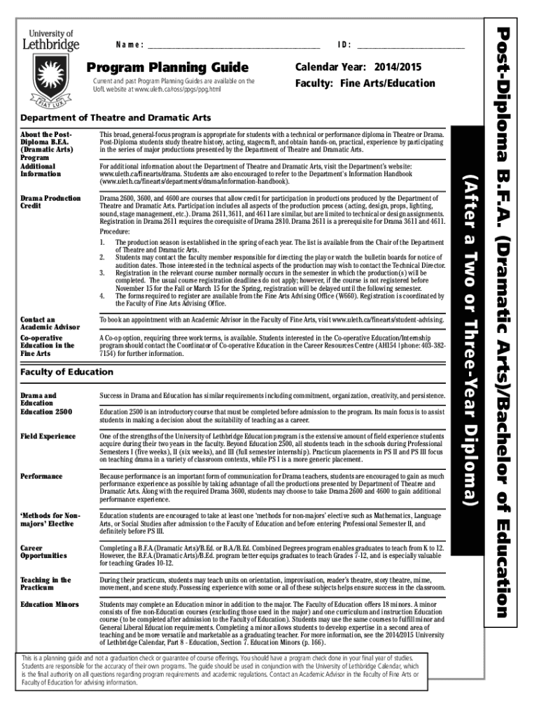 Fillable Online Program Planning Guide - University of Hawaii at Manoa Fax Email Print - pdfFiller
