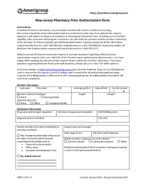 Fillable Online Pharmacy prior authorization form - ProvidersAmerigroup ...