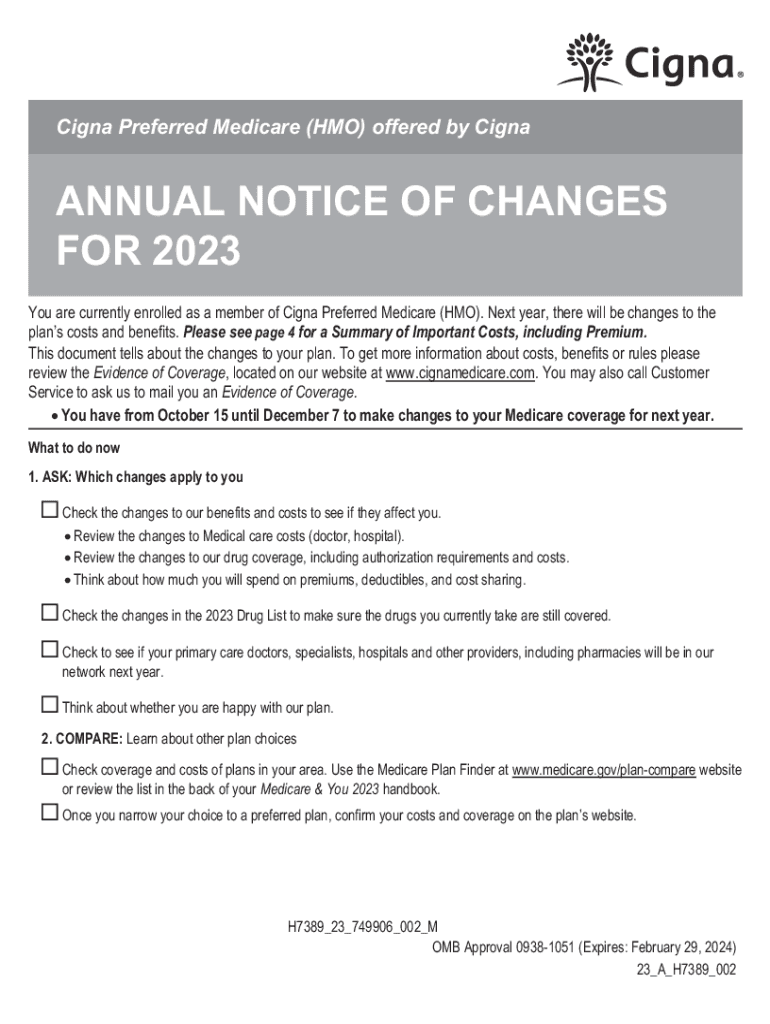 Fillable Online Cigna Expands Its Medicare Advantage Plans for 2023, Giving ... Fax Email Print ...