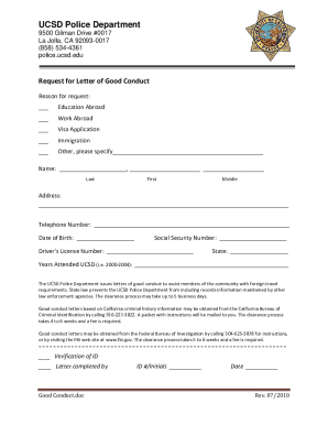 Fillable Online police ucsd UC San Diego Police Department - La Jolla ...