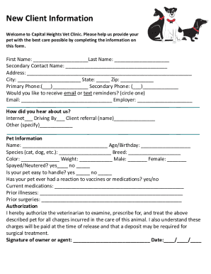 Fillable Online New Client Form.odt Fax Email Print - pdfFiller