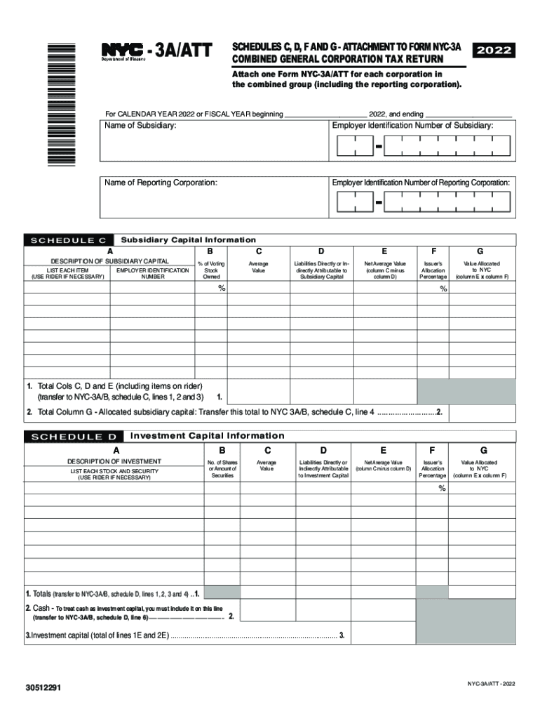 Fillable Online - ATT-S-CORP CALCULATION OF FEDERAL TAXABLE ... Fax ...