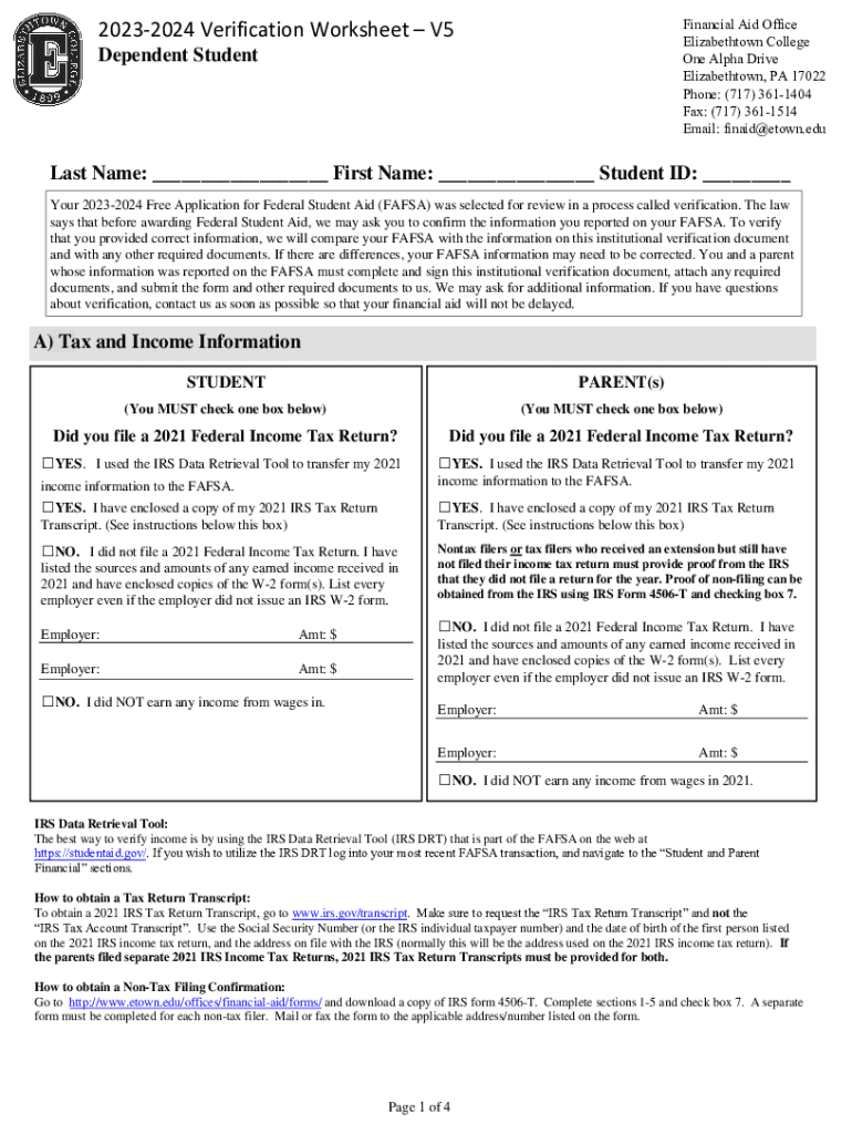 Fillable Online Elizabethtown College - Tuition and Acceptance Rate Fax ...