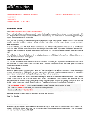 Fillable Online oag ca What is a data breach and what do we have to do ...