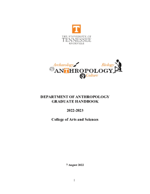 Fillable Online GRADUATE STUDENT HANDBOOK TEMPLATE SPRING 2006 Fax ...