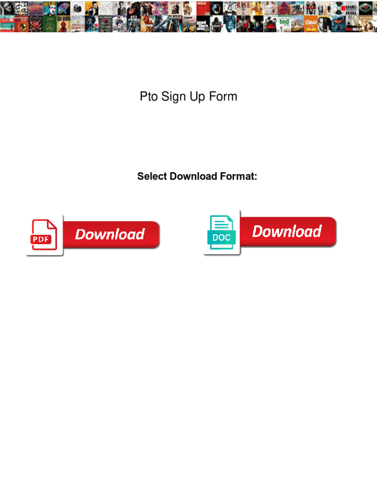 Fillable Online Pto Sign Up Form - Flair Promo Models Fax Email Print ...