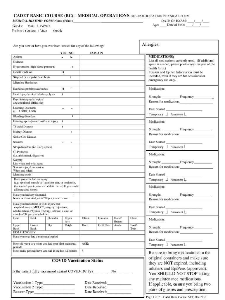 Fillable Online hhd fullerton PRE-PARTICIPATION PHYSICAL FORM - The ...