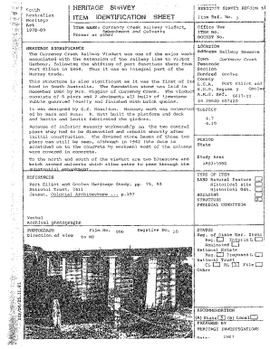 Fillable Online data environment sa gov HERITAGE SURVEY ITEM ...