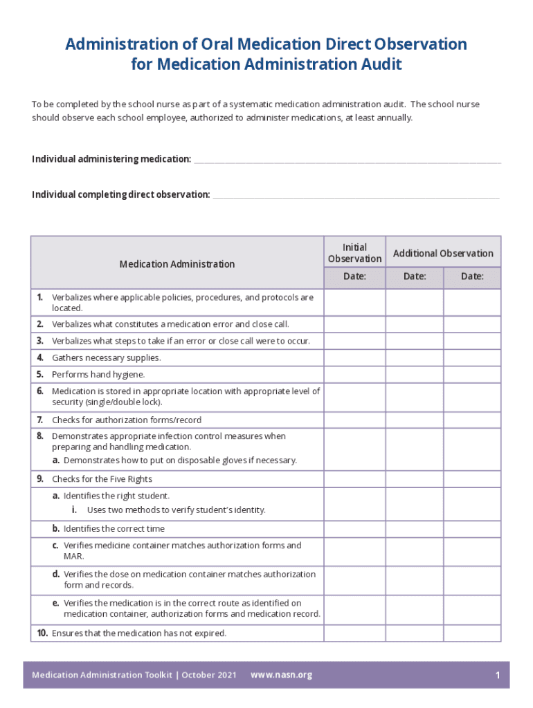 ND Medication Administration Toolkit Form - Fill Online, Printable ...