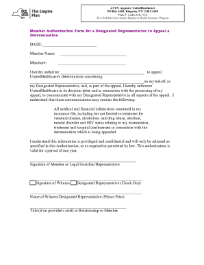 Fillable Online UHC appeal claim submission address - Instruction Fax ...