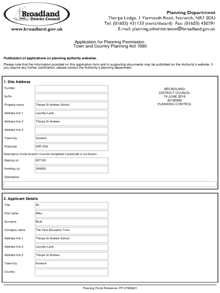 Fillable Online secure broadland gov 84 Proposed Plan + Section ...